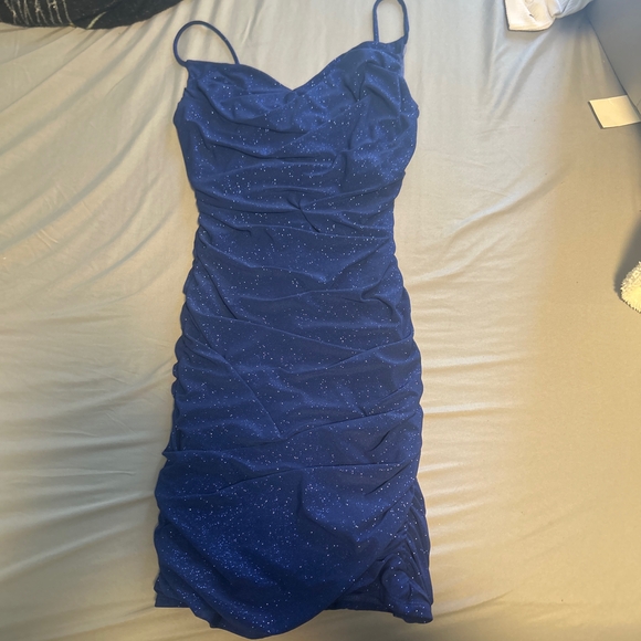 Windsor | Dresses | Windsor Sparkling Blue Mini Dress | Poshmark